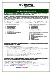 W&RSETA Bursary Application Form | Bursaries South Africa