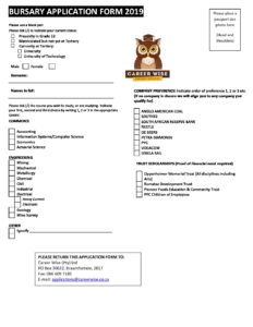 CareerWise Bursary Application Form | Bursaries South Africa