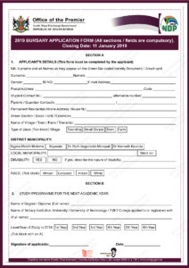 North West Provincial Gov Bursary Application Form | Bursaries South Africa