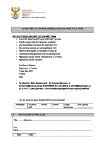 Department of Tourism Bursary Application Form 2022 | Bursaries South Africa