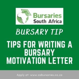 Bursary tip – tips for writing a bursary motivational letter ...