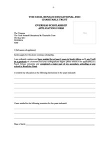 Cecil Renaud Scholarship Application Form 2022 2023 | Bursaries South Africa