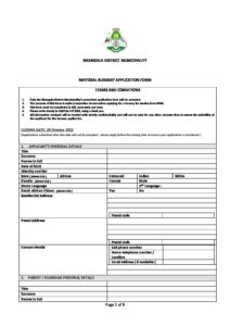 Nkangala District Municipality Bursary Application Form 2023 | Bursaries South Africa
