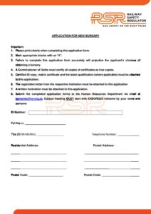 RSR Bursary Application Form 2023 | Bursaries South Africa