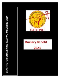 SACTWU Bursary Benefits 2023 | Bursaries South Africa