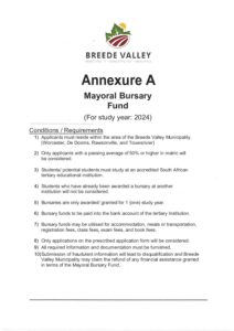 BVM Bursary Application Form 2024 (Mayoral Bursary) | Bursaries South ...