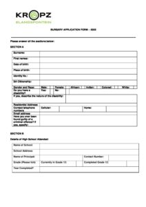 Kropz Elandsfontein Bursary Application Form 2024 | Bursaries South Africa