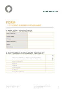 Rand Refinery Bursary Application Form 2024 | Bursaries South Africa