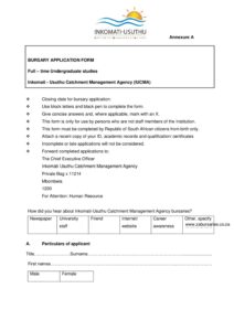 IUCMA Bursary Application Form 2024_compressed | Bursaries South Africa
