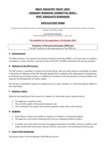 MIT Bursary Application Form 2025 | Bursaries South Africa