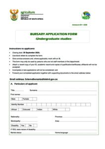 DALRRD Bursary Application Form 2026 | Bursaries South Africa