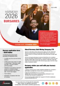 Harmony Bursary Application Form 2026 | Bursaries South Africa
